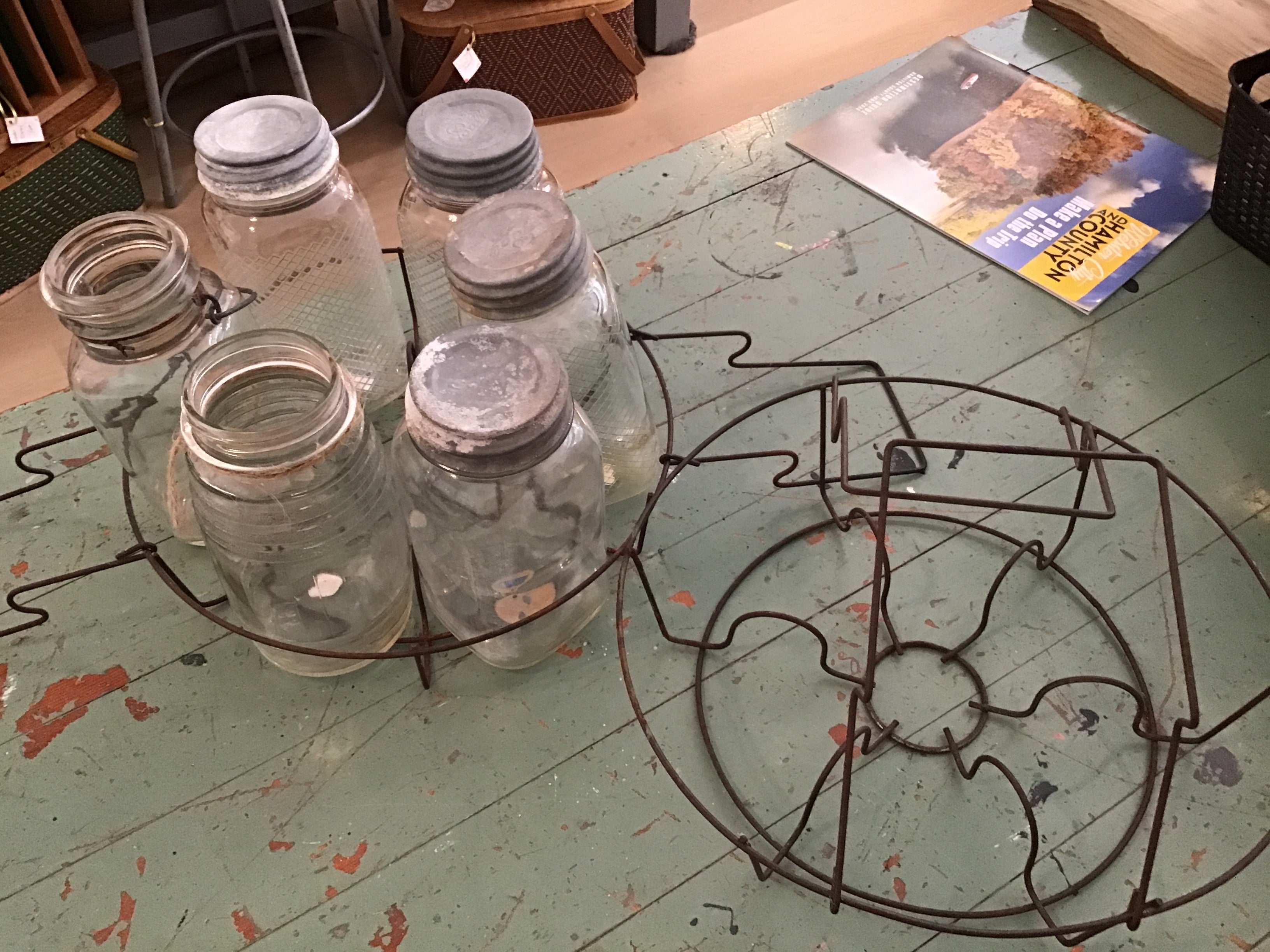 Wire canning jar rack – My Father’s Daughter Vintage